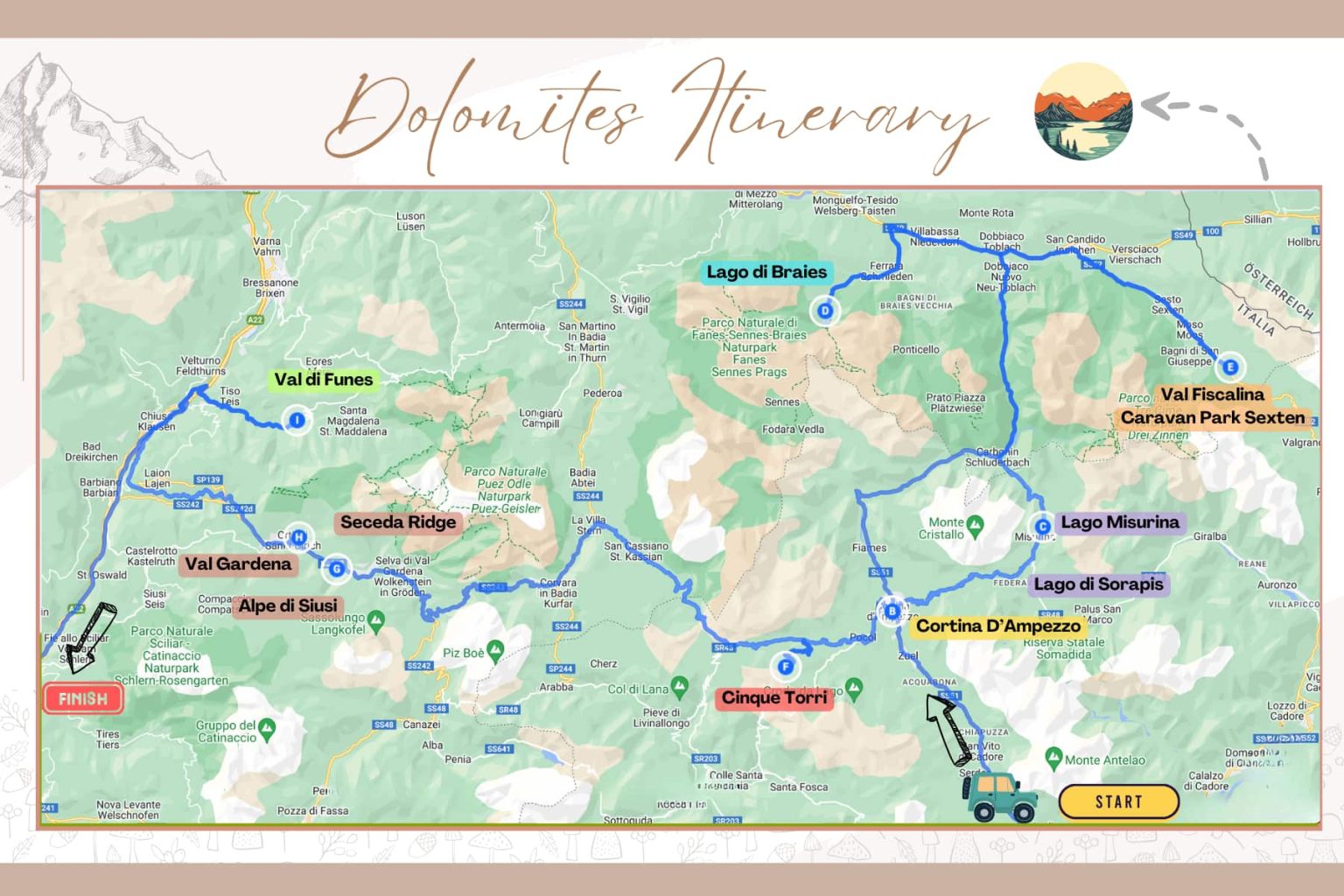 Ultimate Dolomites Itinerary For 7 Days Or More (2025) - WaylessTravelers